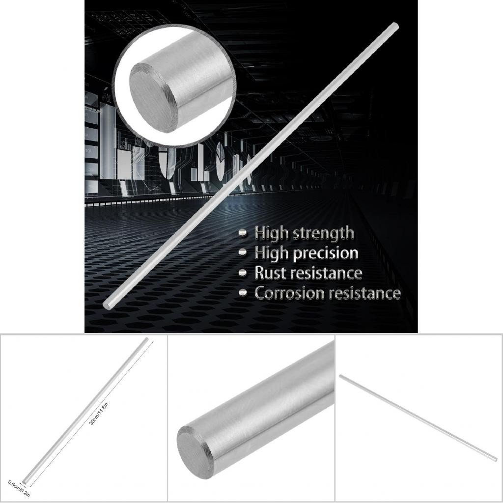 Bearing Steel Cylinder Rail Linear Shaft Straight Round Rod 6mm ...