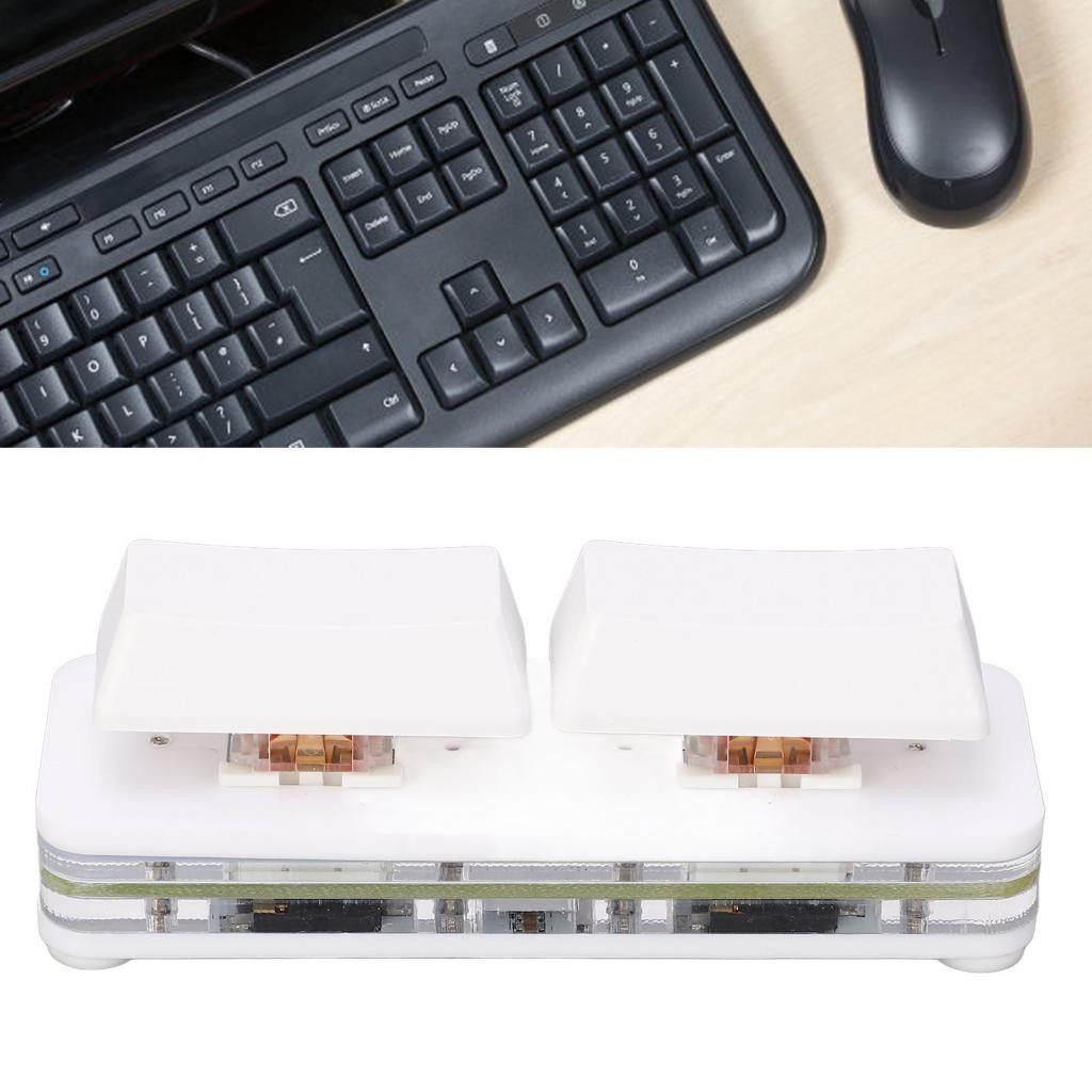 Iuxishop Programmable PC Keyboard USB Wired 2 Key Red Switch Hot ...