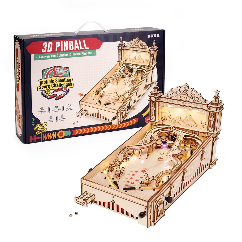 Authentic ROKR 3D Pinball Machine, Authentic DIY Kit, Innovative ...