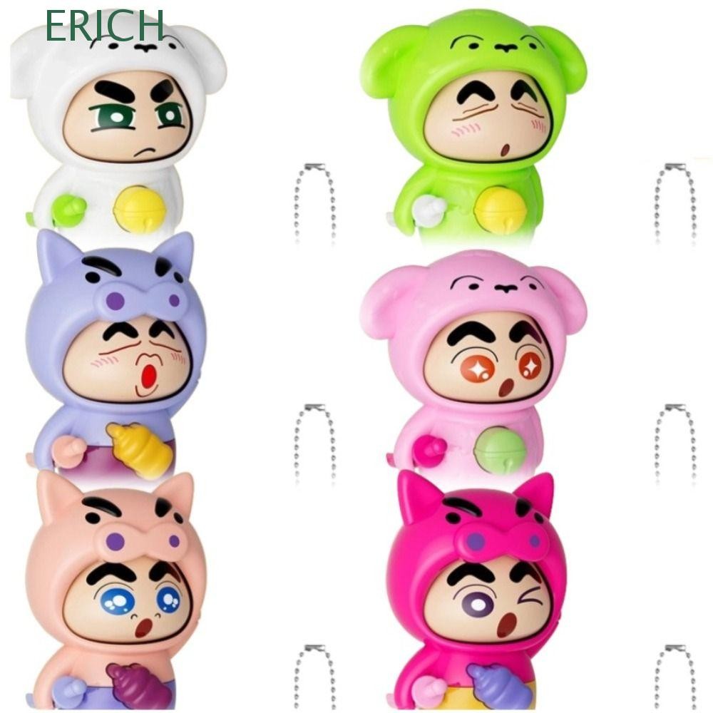 ERICH Crayon Shin-chan Face Changing Doll, With Keychain Plastics Shin ...