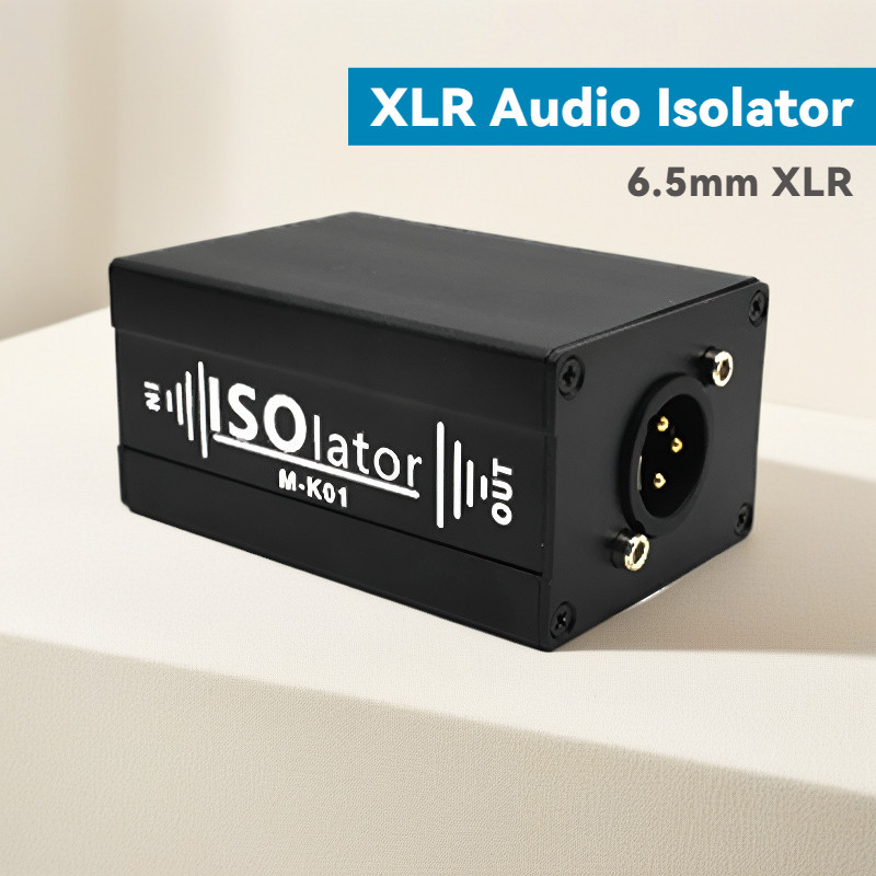 XLR Audio Isolator 6.5mm XLR Mixer Balanced Audio Isolator Noise ...