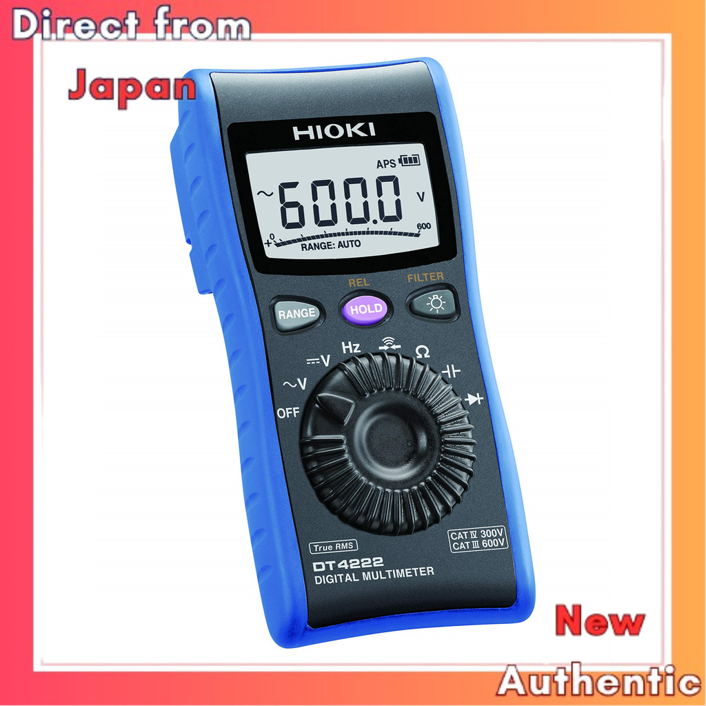 HIOKI Digital Multimeter DT4222 (Slim Model) Tester DMM Made in Japan ...
