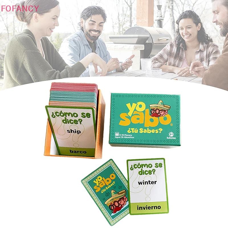 FOFANCY Family Friendly Bilingual Card Game For Game Nights - Hilarious ...