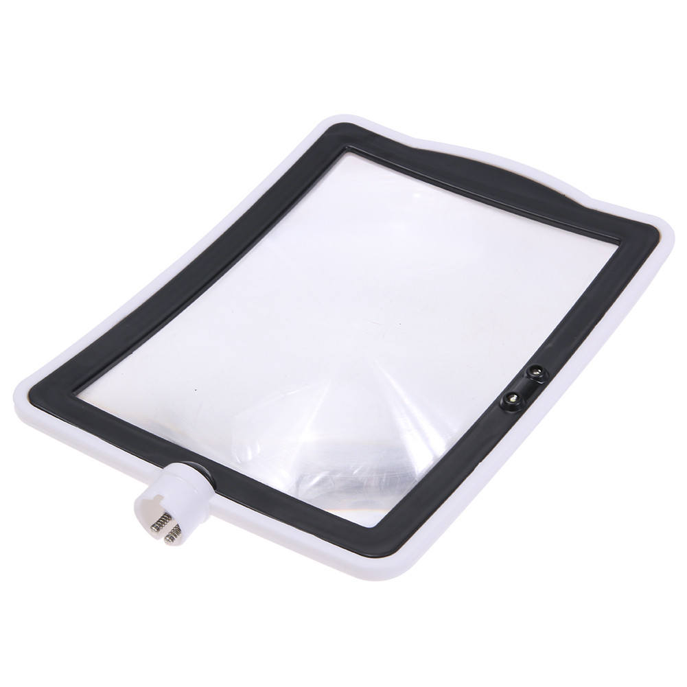 3X 180° Rotatable Desktop Reading Magnifier Glass with LED Light ...