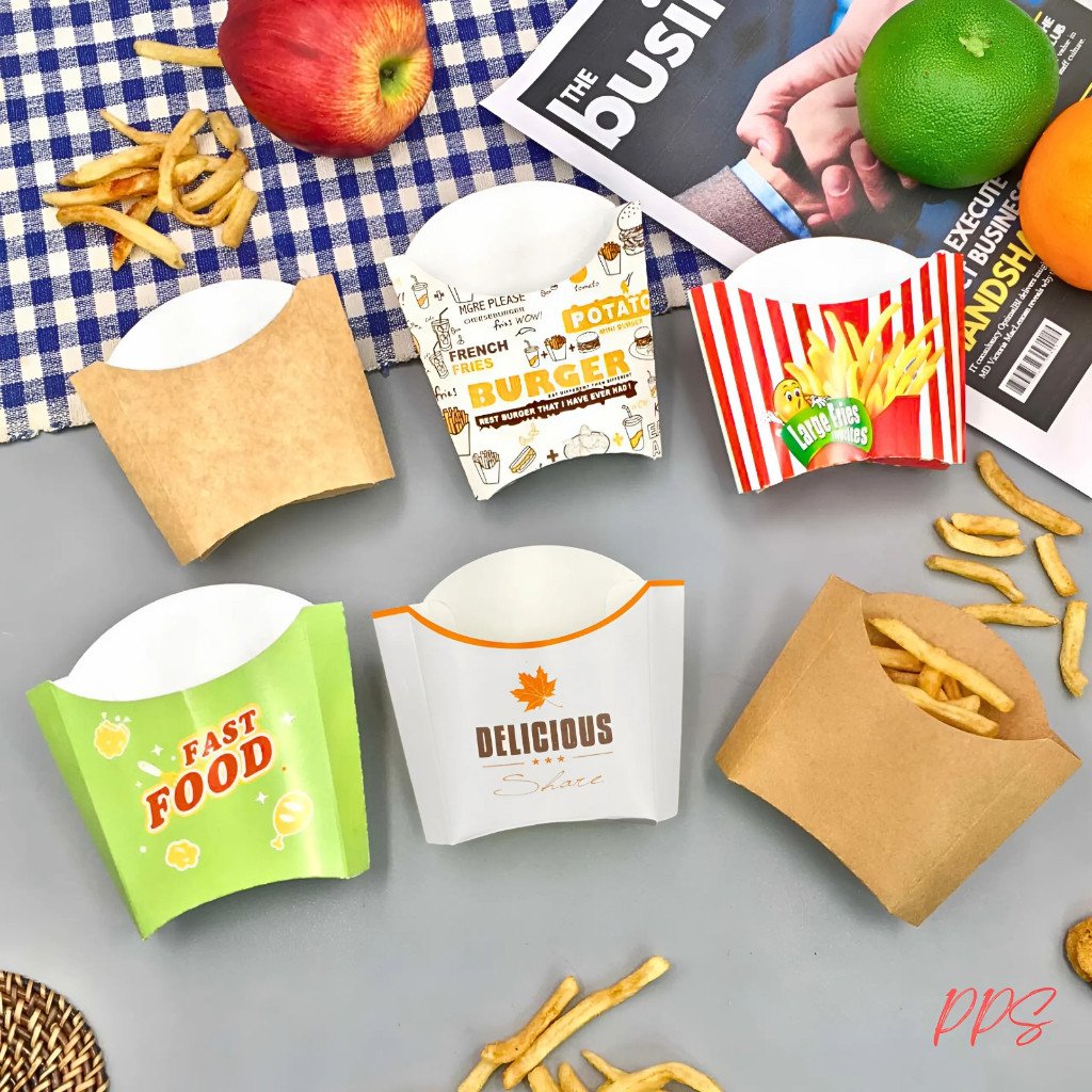 25/50pcs Mc Donald's Style Fries Holder Snack French Fries Holder ...