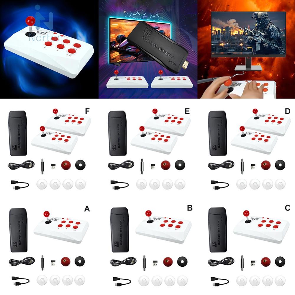 M8-X6 Arcade Video Wireless Game Console with Arcade Joystick 4K Built ...