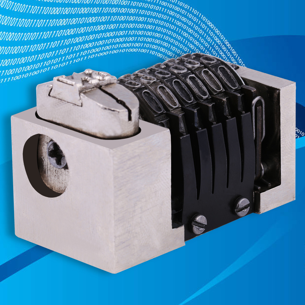 Buybybuy 5 Pcs/set 6 Digits Numbering Machine Platen Font Printing ...