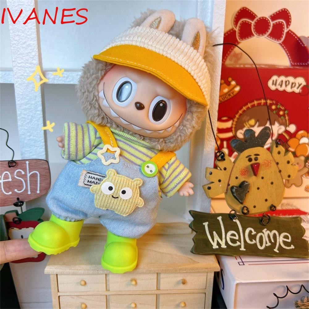 IVANES Sitting Labubu Doll Clothes, Sports Set Dress Up Labubu Time ...