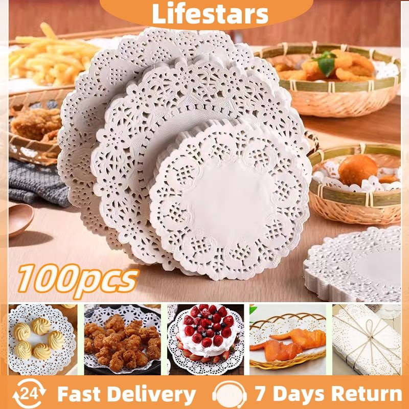 100PCS Round Paper Doilies Baking Paper Greaseproof Paper for Craft ...
