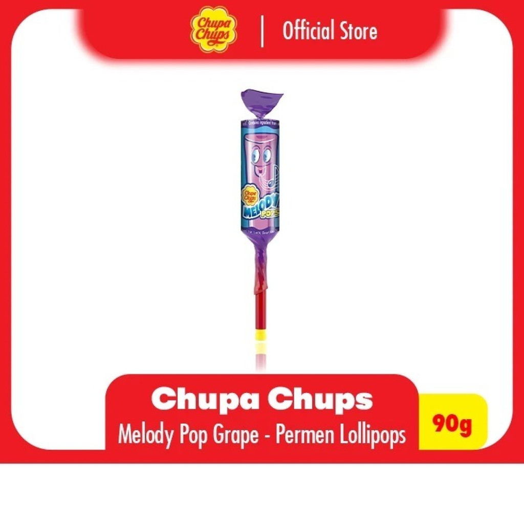 Chupa Chups Melody Pop Grape Lollpop 15g Grape Whistle Candy Stick ...