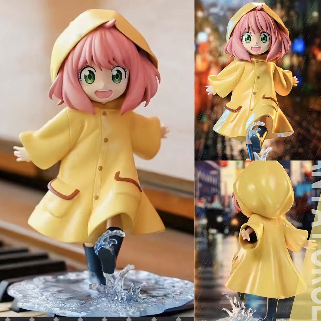 Spy x Family Anya Forger Figurine - Adorable Raincoat Display Model ...