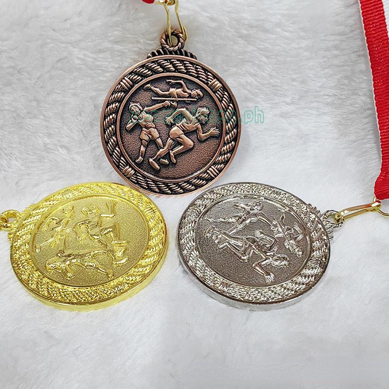 5.0CM Triathlon Medal Running High Jump Gold, Silver And Bronze Medals ...