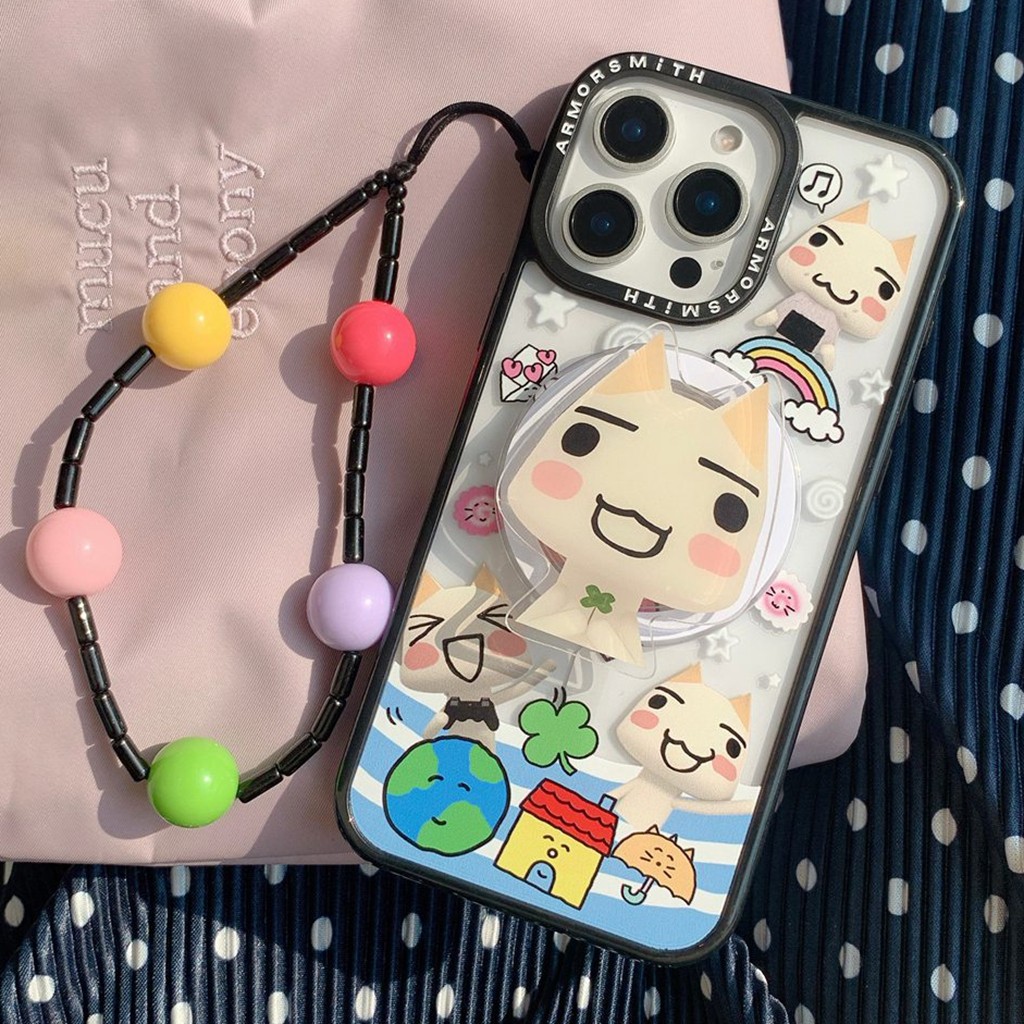 For iPhone 16 Pro Max 15 Plus 11 14 13 12P Toro Inoue Cat Cartoon ...