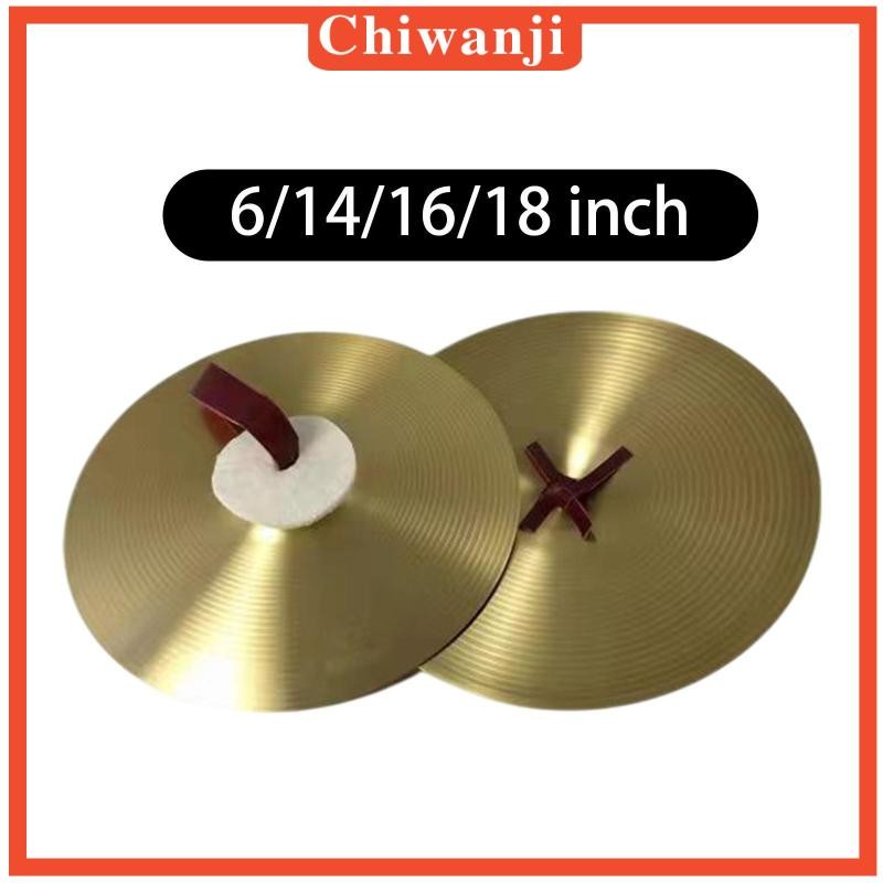 [Chiwanji] 2 Pieces Crash Cymbals Musical Instrument Easy to Use for ...