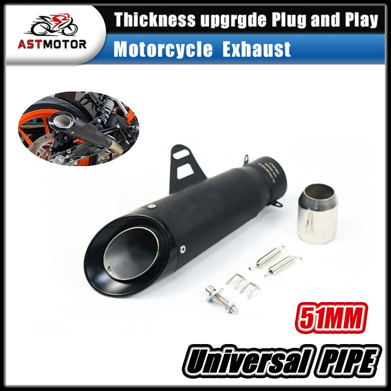 Motorcycle 51mm Canister Pipe SC Project Pipe Exhaust Muffler | Shopee ...