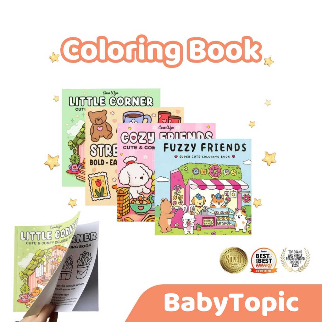 Coloring Book for Kids and Teens Super Cute Design of Cozy Spaces for ...