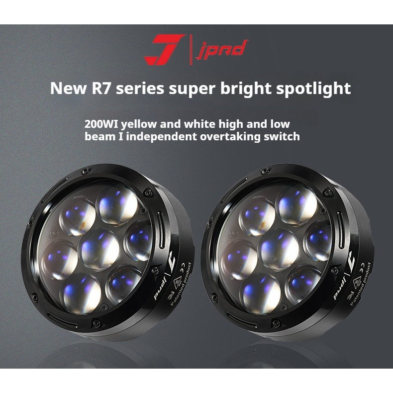 JPAD motorcycle R7 spotlight with strong and ultra bright high and low ...