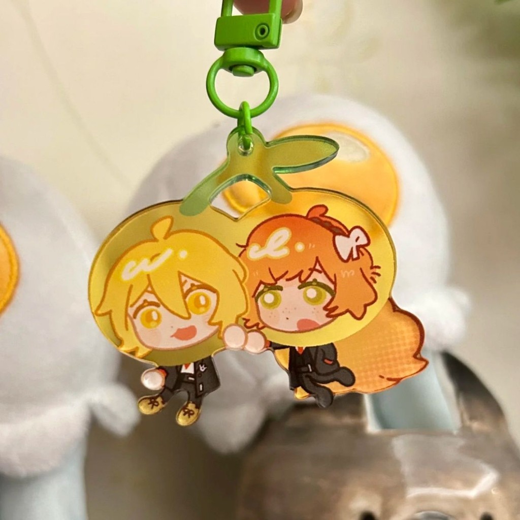 Limbus Company Anime Keychain Women Acrylic Key Chain Man Key Ring ...
