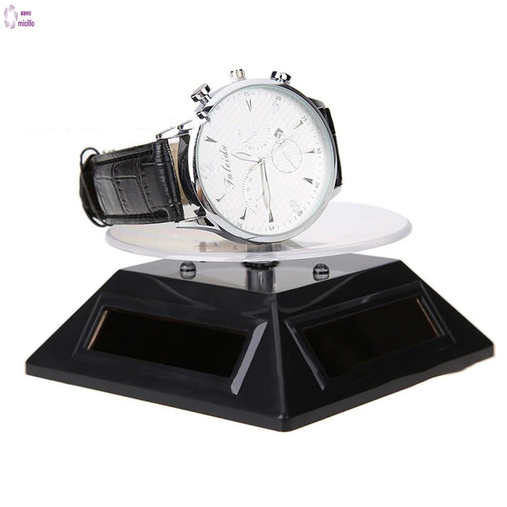 Solar Display Stand Turntable 360 Degree Rotating Display Stand ...