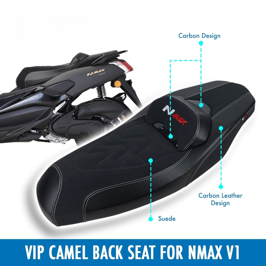 Yamaha Nmax V1 And V2 Vip Camel Back Seat Suede And Leather | Shopee ...