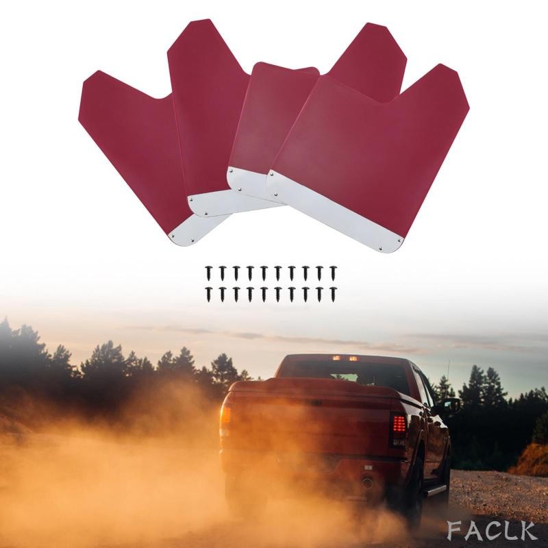 [Faclk] 4Pcs Generic Mud Flaps Set Auto Accessories Dirty Fenders for ...