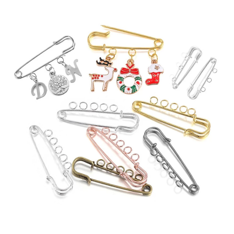 Safety Pin Brooch Blank Base Brooch Jewelry Pin Suitable for Jewelry ...