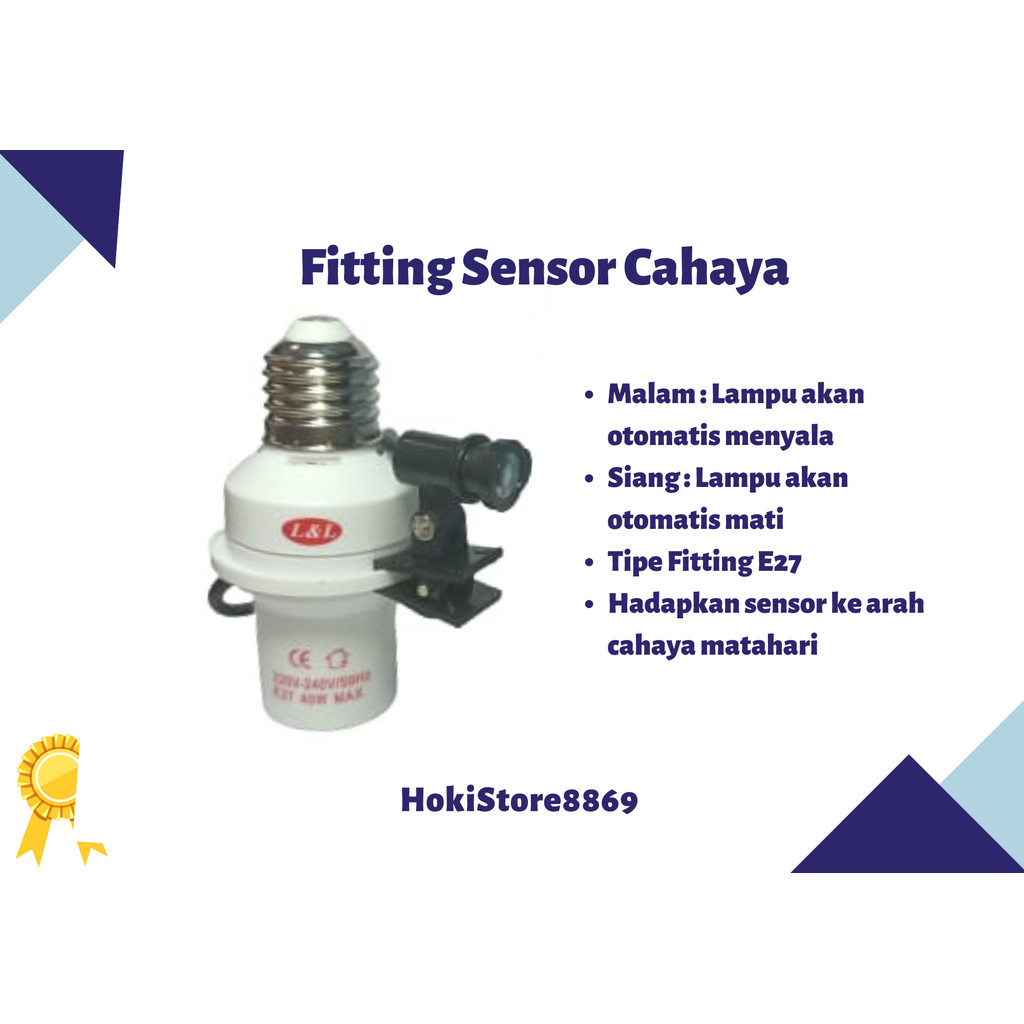 Automatic Day and Night Sensor Lamp Fitting | Shopee Philippines