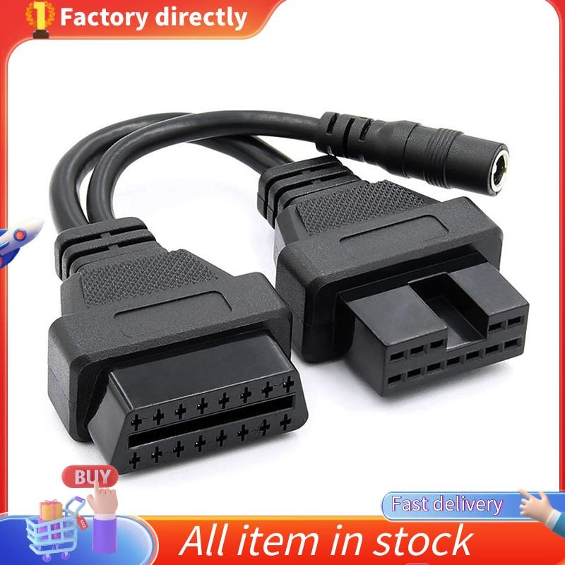 In stock-OBD Diagnostic for Mitsubishi 12Pin to OBD2 16Pin Connector ...