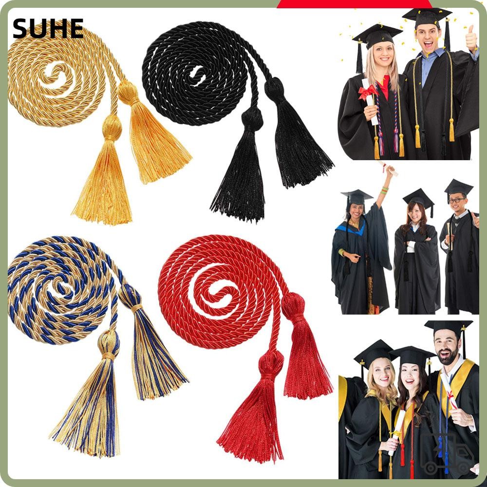 SUHE 1pcs Gift Tassels Cord Drawstring Rope Yarn Honor Cord Graduation ...