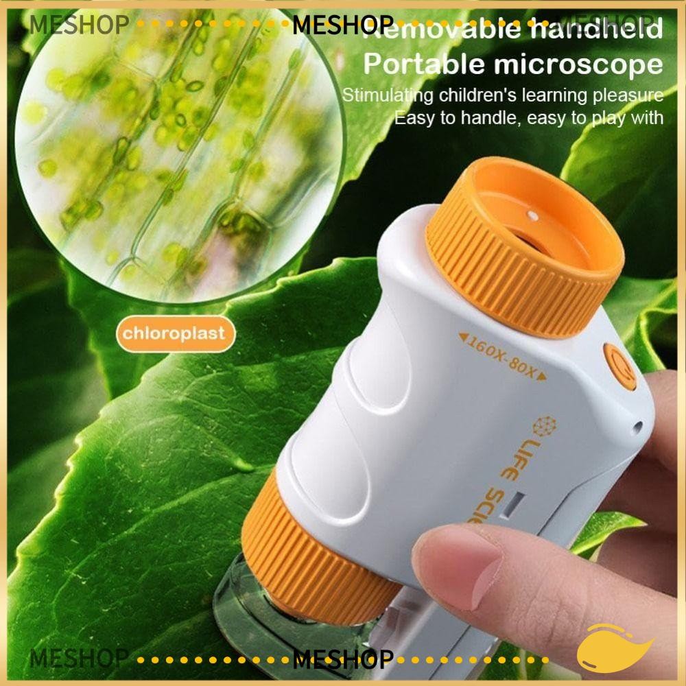 ME Kids Miniscope, 60x-120x Magnification ABS Pocket Microscope ...