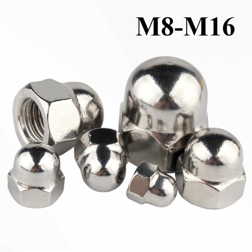 304 Fine Thread Cap Type Nut/Negative Thread Cap Type Nut M6-M8-M10-M12-M16 | Shopee Philippines
