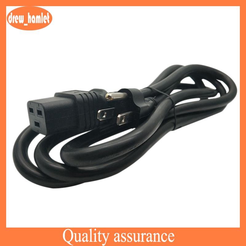 US Nema 5-15P TO C19 AC Power Extension Cable Cord Nema 5-15P to IEC ...