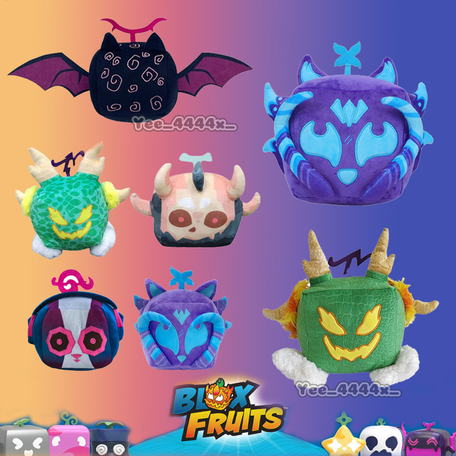 Blox Fruits Plush Toy for Gaming Fans Fruit Leopard Box Plush Toy Cute ...