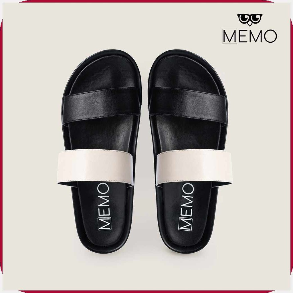 Memoj,Two`KR=Strap]p/Slides$X/For$g/Women$X/(Black/Olive) | Shopee ...