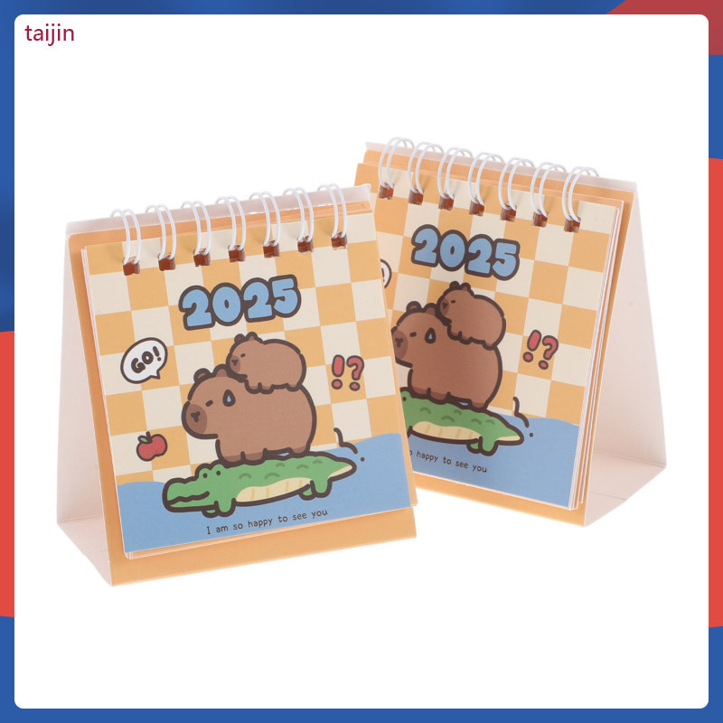 Desktop Calendar Yearly Planner Paper Organizer Office Desks Student ...