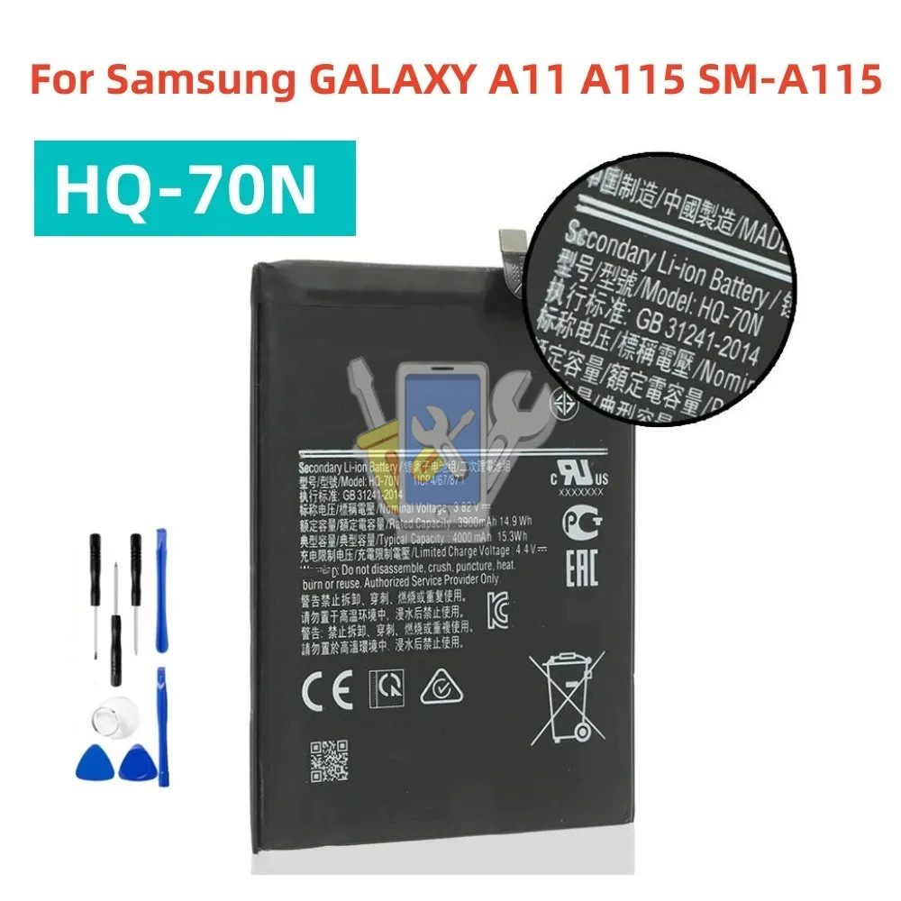 HQ-70N for Samsung Galaxy A11 A115 SM-A115 4000Mah Mobile Phone Battery ...
