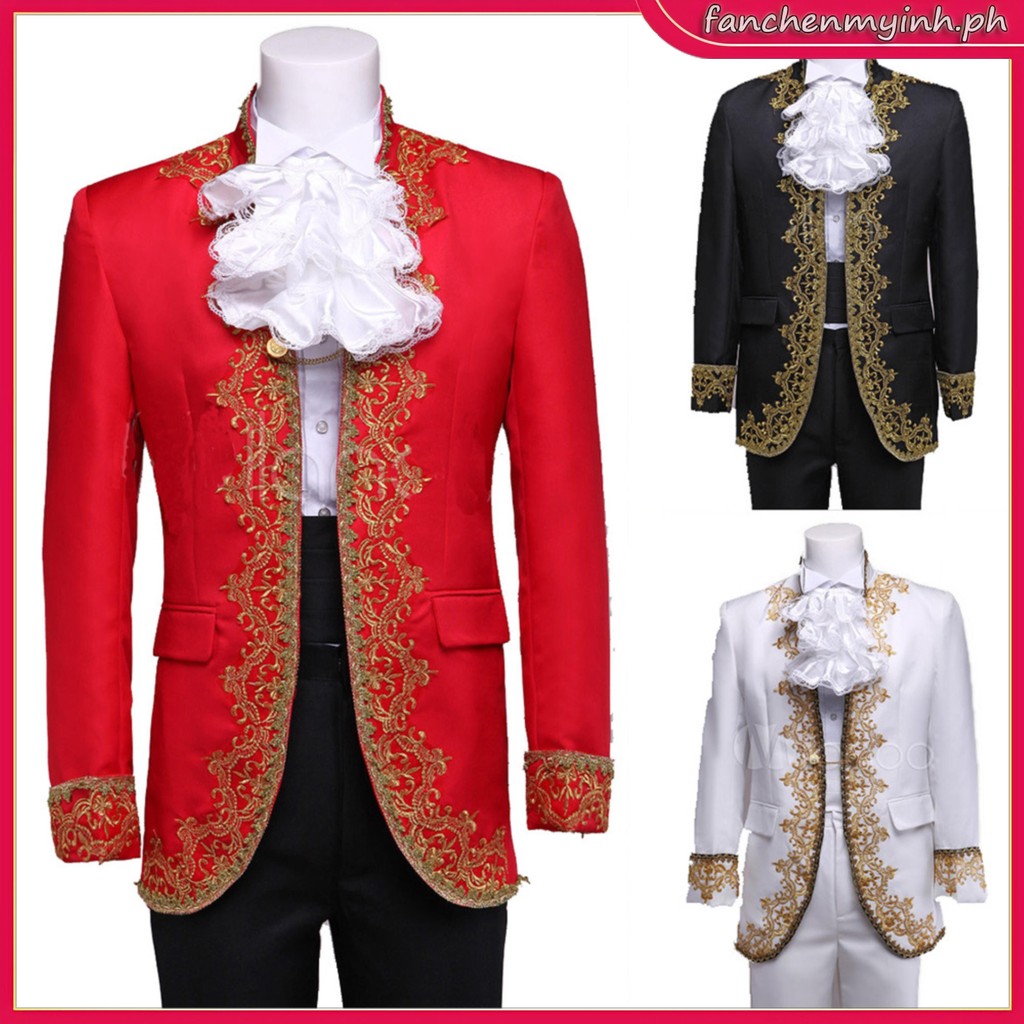 Mens Vintage Suits England Style Formal Court Dresses Costumes Retro ...