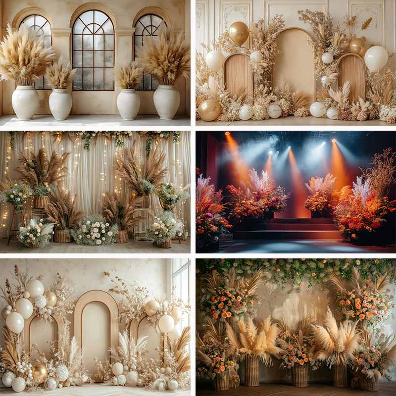 Boho Baloons Backdrop For Baby Shower New Born Cake Smash Boy Girl One ...