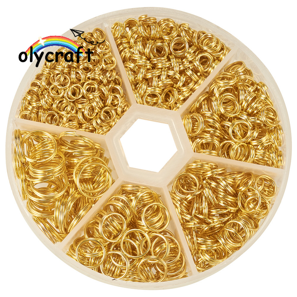 1Box Iron Split Rings Double Loops Jump Rings 4mm/5mm/6mm/7mm/8mm/10mm ...