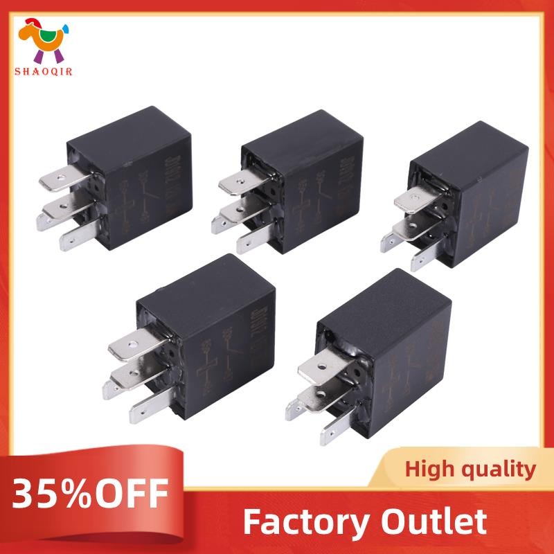Hot Sale 5 X 30A AMP 12V 4Pin Car Auto Relay Kit SPST For Fan Fuel Pump ...