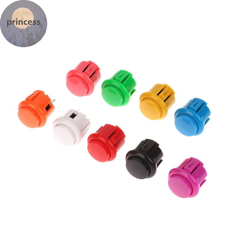 Princes 1Pc 24MM Circle Push Button Micro Switch Game Arcade Controller Joystick Console DIY Kit ...