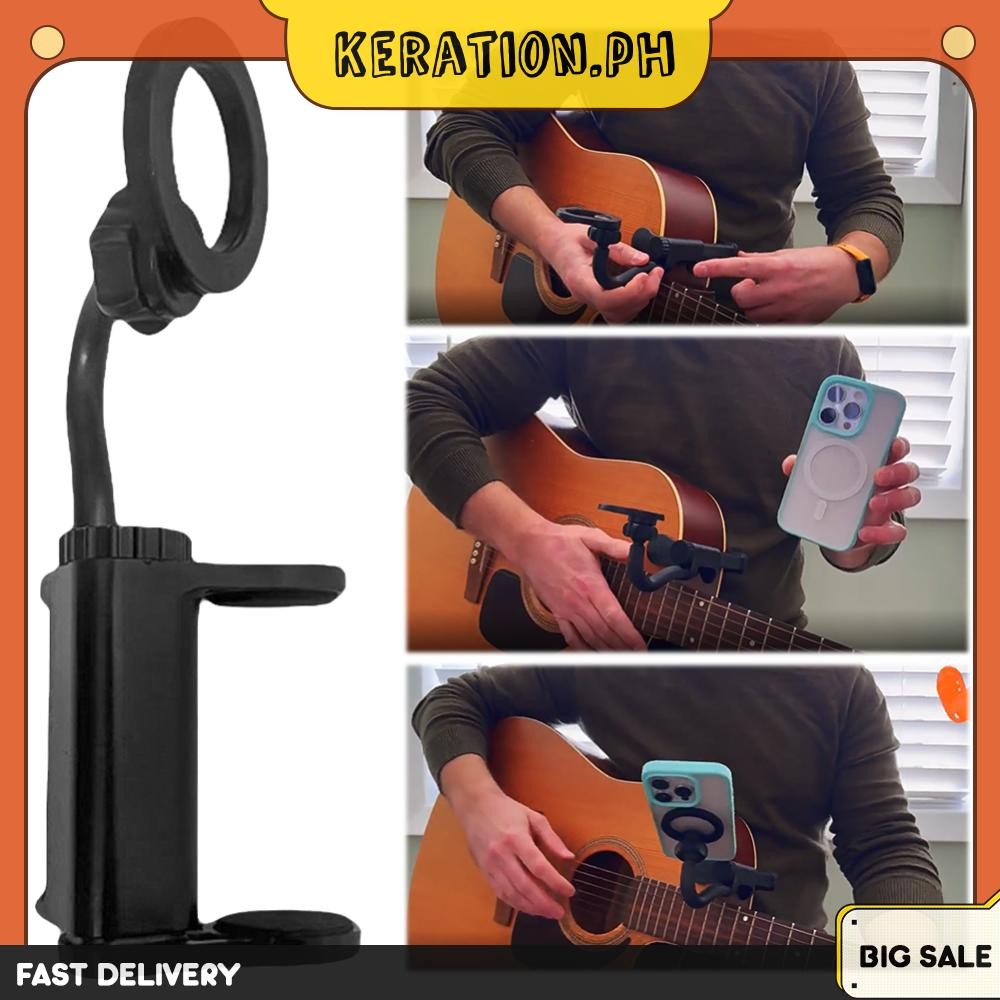 Magnetic Guitar Phone Holder Adjustable Guitar Mount Guitar Sheet Music ...