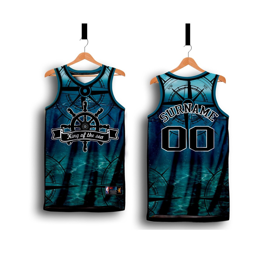 SEAMAN03 COMPASS BASKETBALL JERSEY FREE CUSTOMIZE OF NAME AND NUMBER ...