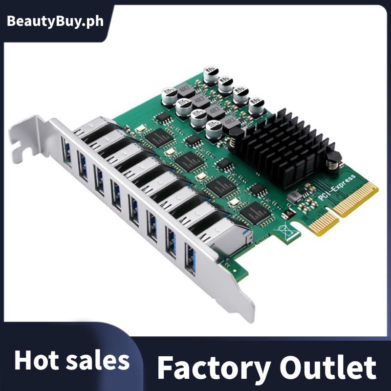 8 Port USB 3.0 PCI Express Expansion Card PCI-E X4 USB 3.0 Board USB3.0 6Gbps Adapter Controller ...