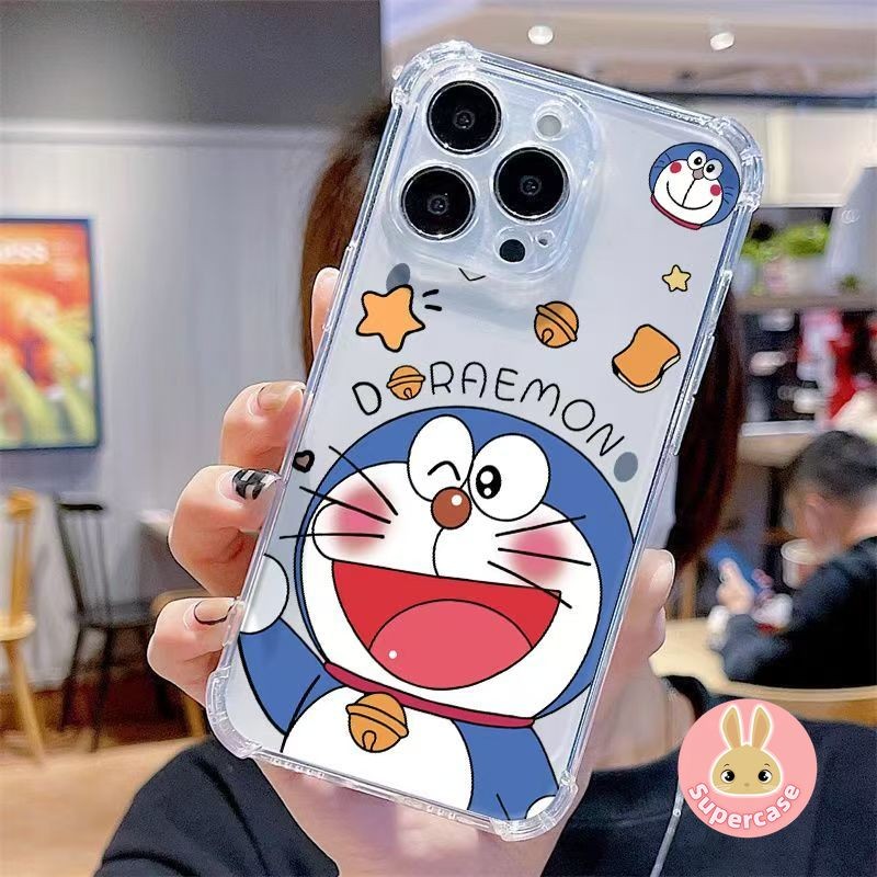 Cute Doraemon Phone Case For Tecno POP 9 8 7 6 5 4 Lite Air 2 2F Pova 6 5 4 3 2 Pro Neo 2 5G 4G ...