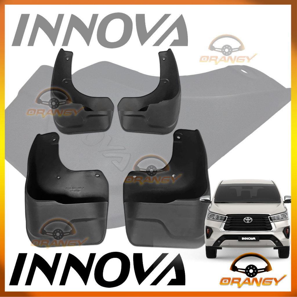 Toyota Innova 2016 to 2025 OEM Mud guard W/ 8PCS SCREWS Mud Flaps ...
