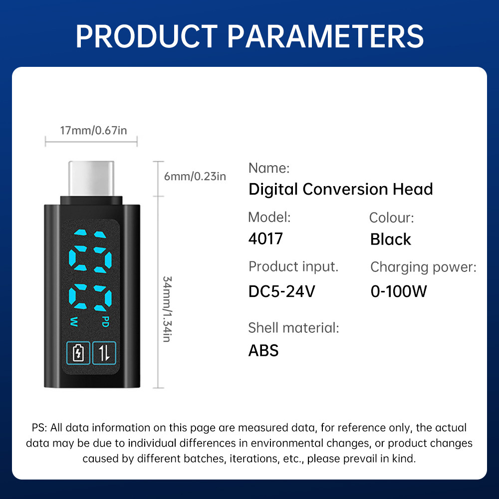 Pcbfun DC 5-24V Intelligent Digital Voltage and Power Display Meter ...