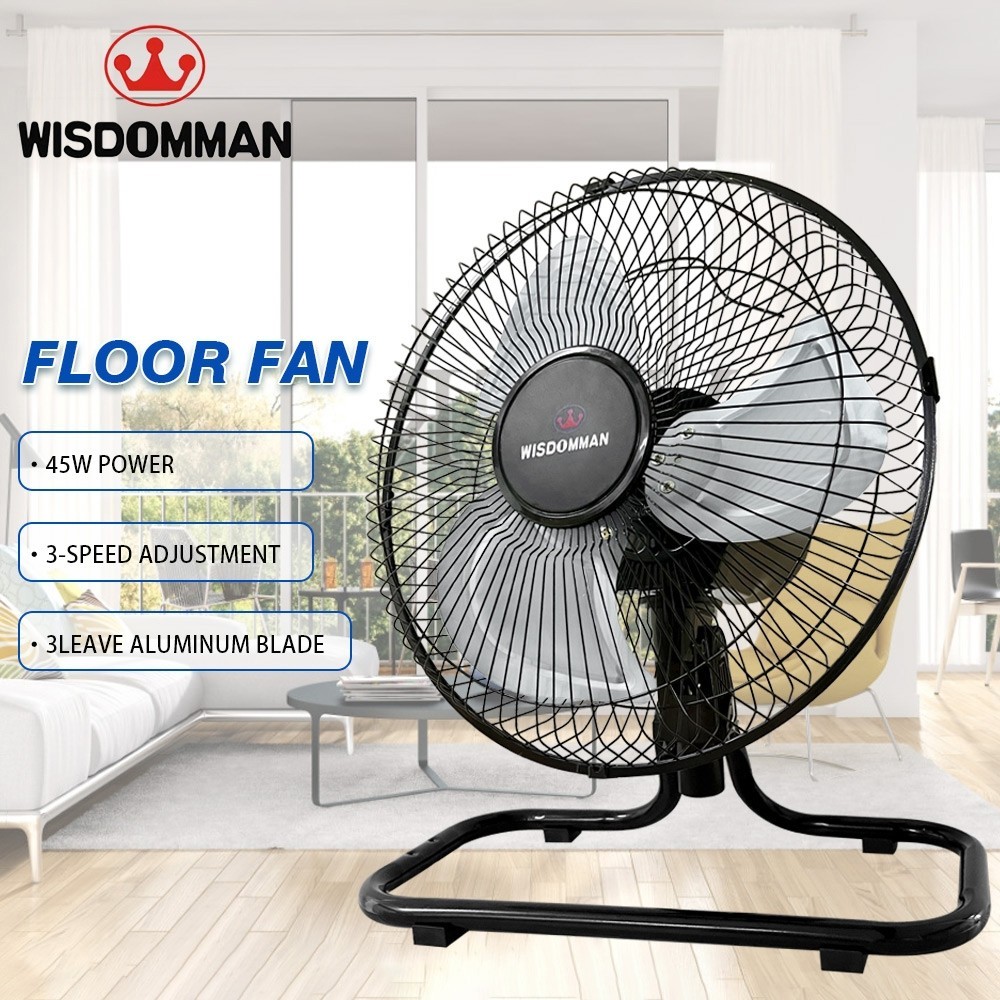 WISDOMMAN Electric Fan Ground Fan Floor Fan Desk Fan 5 Blades with ...