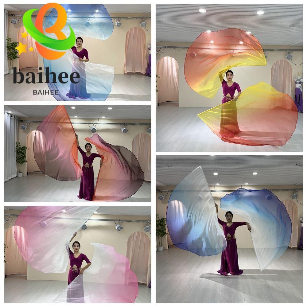 BAIHEE Semi-circular Flags, Lightweight Multicolor Belly Dance ...