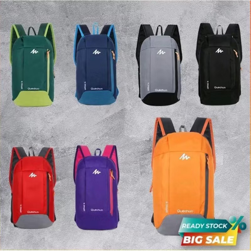 Quechua 10 Liter Hiking Sports All in One Bag Backpack Compact Travel ...